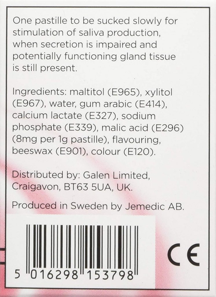 Salivix Dry Mouth Relief Pastilles (Pack of 50) - Meds At Home